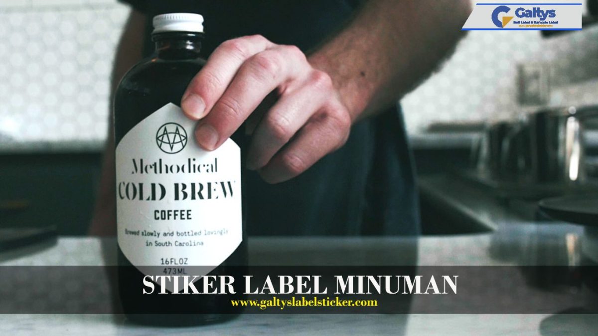 Stiker Label Minuman untuk Kemasan Botol Kaca dan Plastik